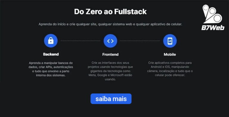 B7Web é Bom? Curso Full Stack da B7Web Vale a Pena?